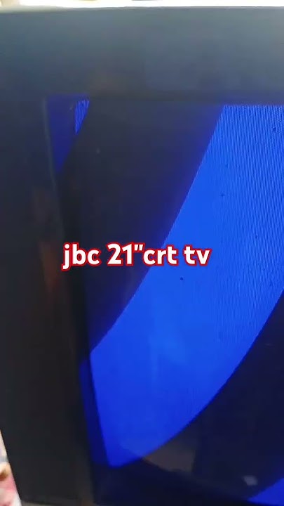 21" crt tv jbc - YouTube