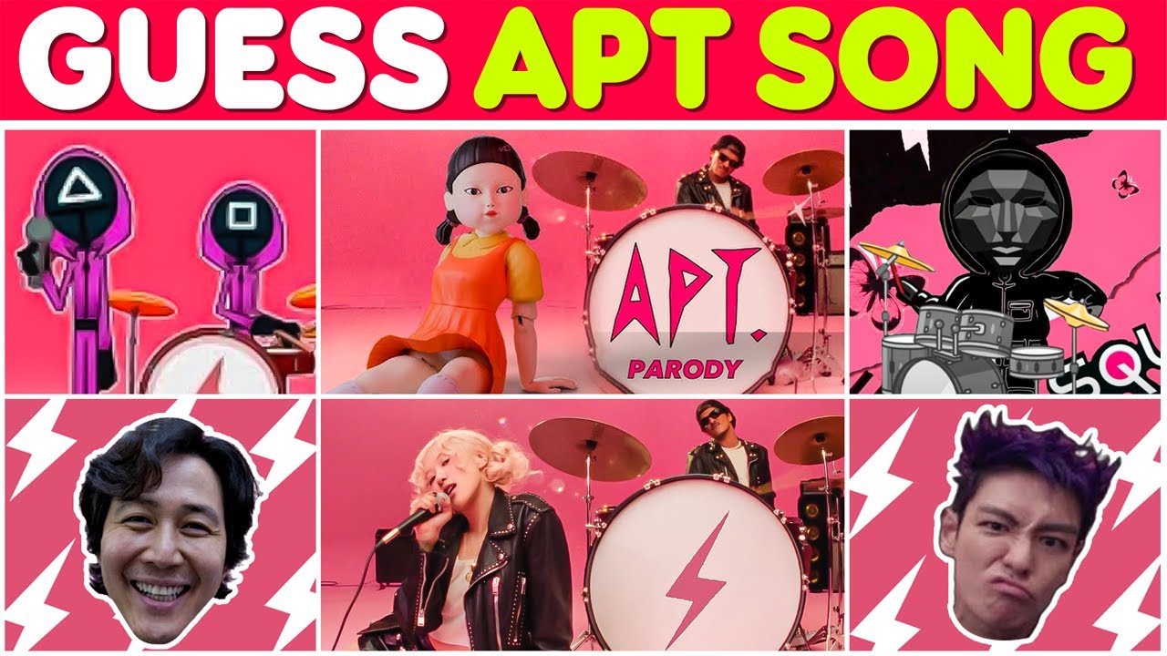 Guess APT Song X Squid Game And Covers | APT ROSÉ & BRUNO MARS Song ...