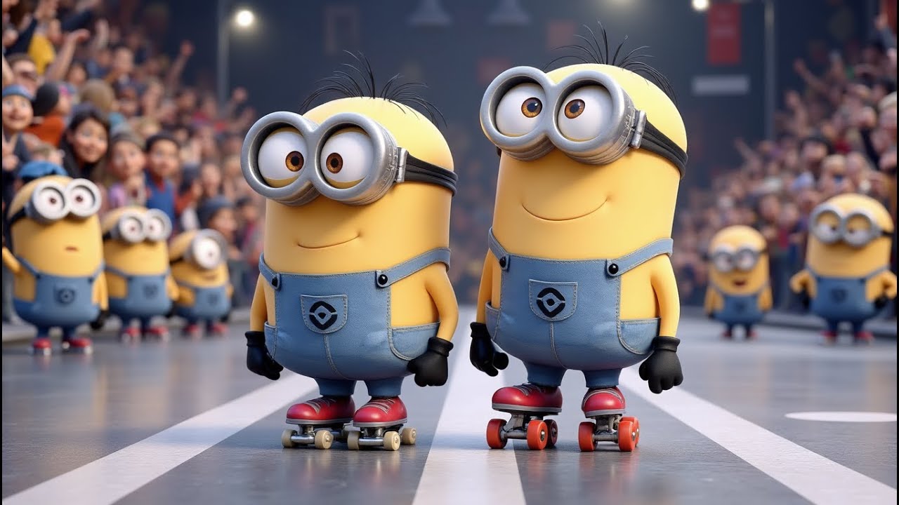 Minions and the Runaway Roller Skates! #kidslearning #kidsvideo #kids ...