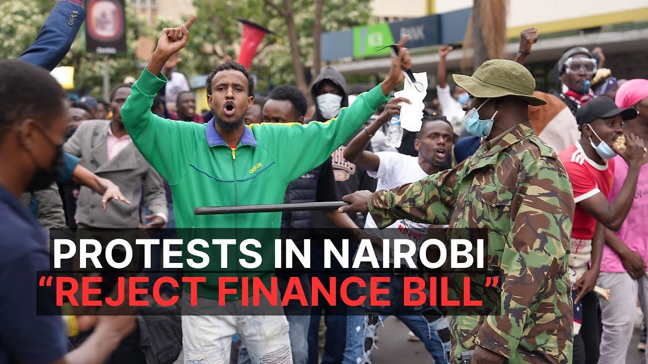 Protests in Nairobi as Gen Z “Reject Finance Bill” - YouTube