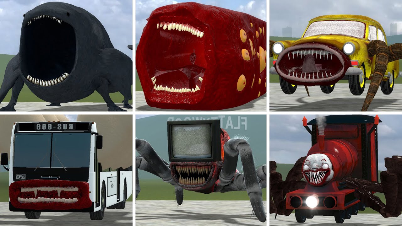 BLOOP, TRAIN EATER, CAR EATER, BUS EATER BUILDER, TV EATER SPIDER VS ... BLOOP, TRAIN EATER, CAR EATER, BUS EATER BUILDER, TV EATER SPIDER VS ...