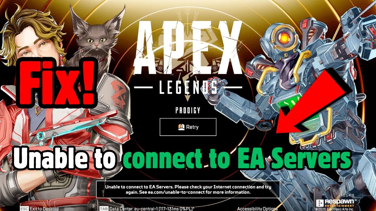 Apex Legends: Unable to connect to EA Servers Fix! - YouTube