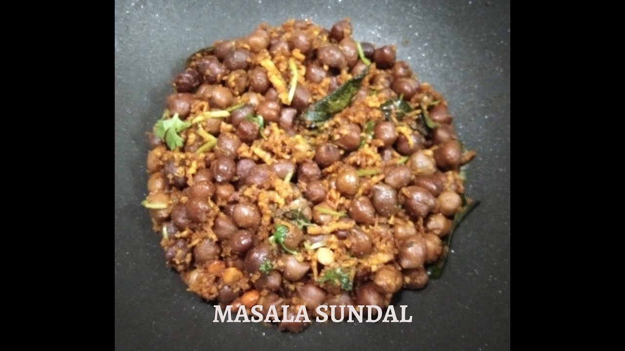 Easy MASALA SUNDAL - Recipe in Tamil - YouTube