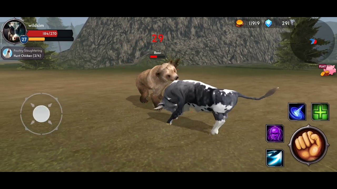 Angry Bull V's All Other Animals / The Cow Simulator By Yusibo ...