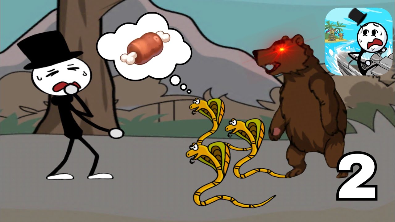 🔥OMG🔥 NOOB the escape from the forest full of wild animals [#2 ...