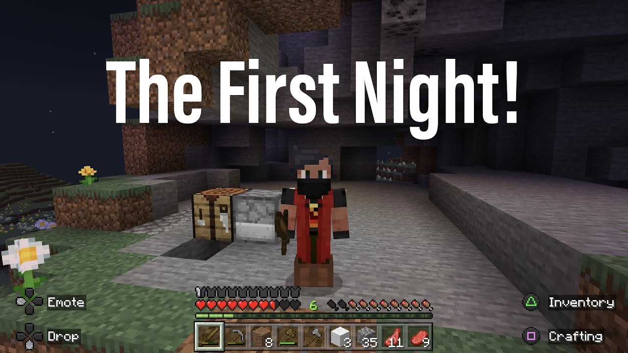MINECRAFT - The First Night [1] - YouTube