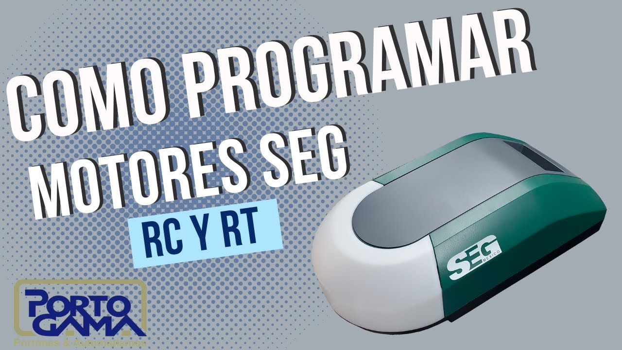Cómo programar el Motor SEG RC / RT y sus controles - YouTube
