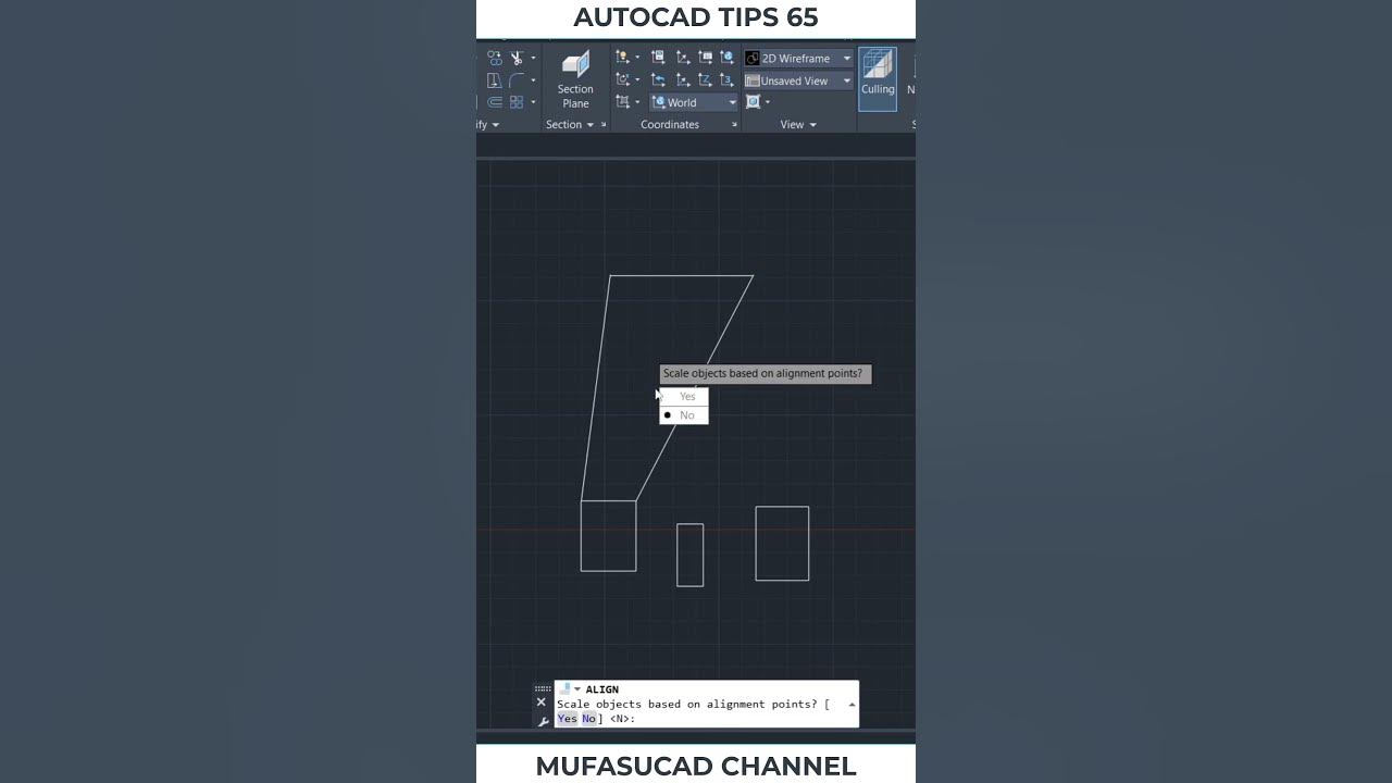 AutoCAD Tips 65 Move And Scaling #Shorts - YouTube