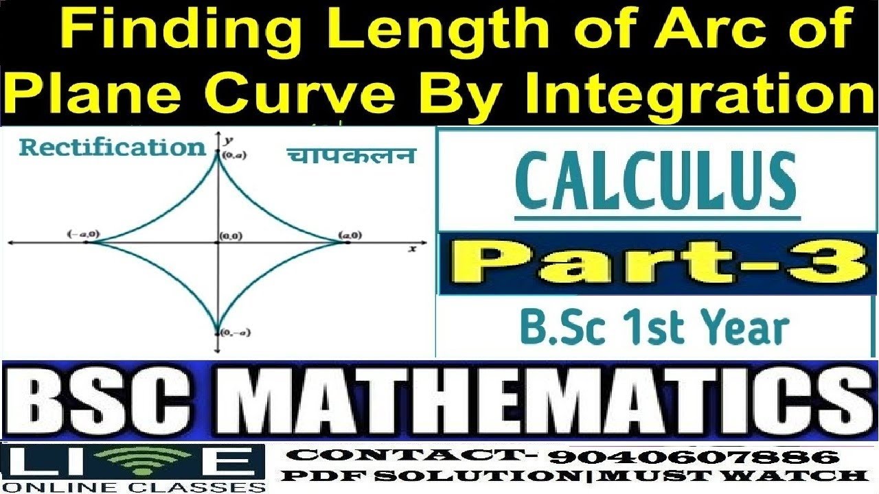 ARC LENGTH OF PLANE CURVE|CALCULUS(C-1)|MATH-(H)SEM-1|B.SC|+3|MATH-GE ...