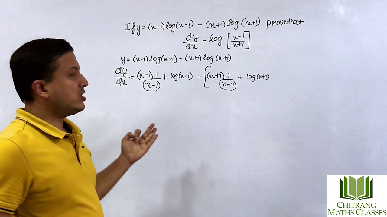Class 12 Differentiation If Y x 1 Log x 1 x 1 log x 1 Prove Class 12 Differentiation If Y x 1 Log x 1 x 1 log x 1 Prove