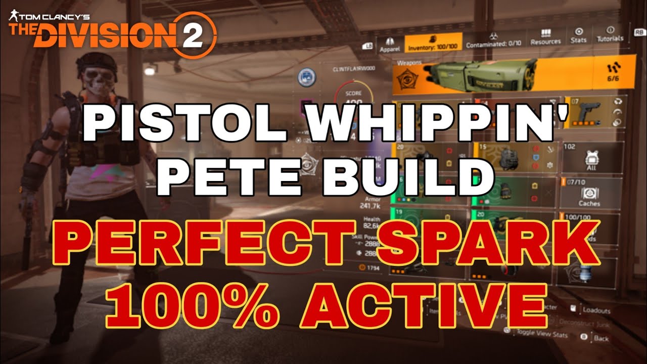 The Division 2 - One Man "Pistol" Army Build | PERFECT SALVAGE ...