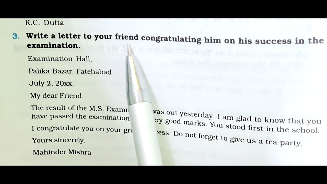 class 9,8,7,6,5 informal letter to ur frnd with explanation ncert ...