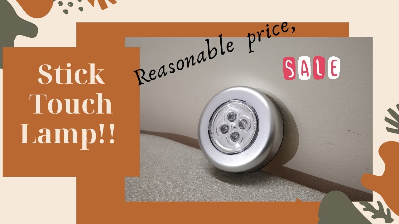 LED Light | Stick Touch Lamp | Night Light | Portable Battery Lamp ...