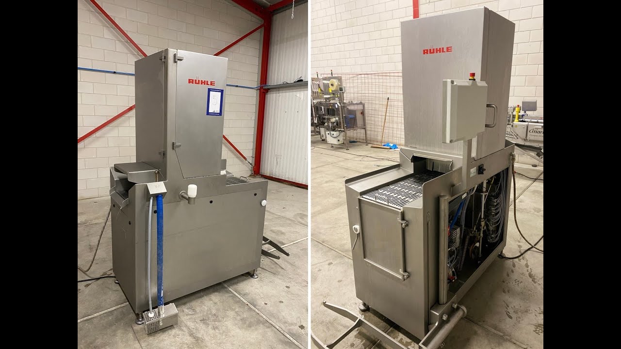 922-5: Rühle GmbH injector with lifter for E2-crates - YouTube