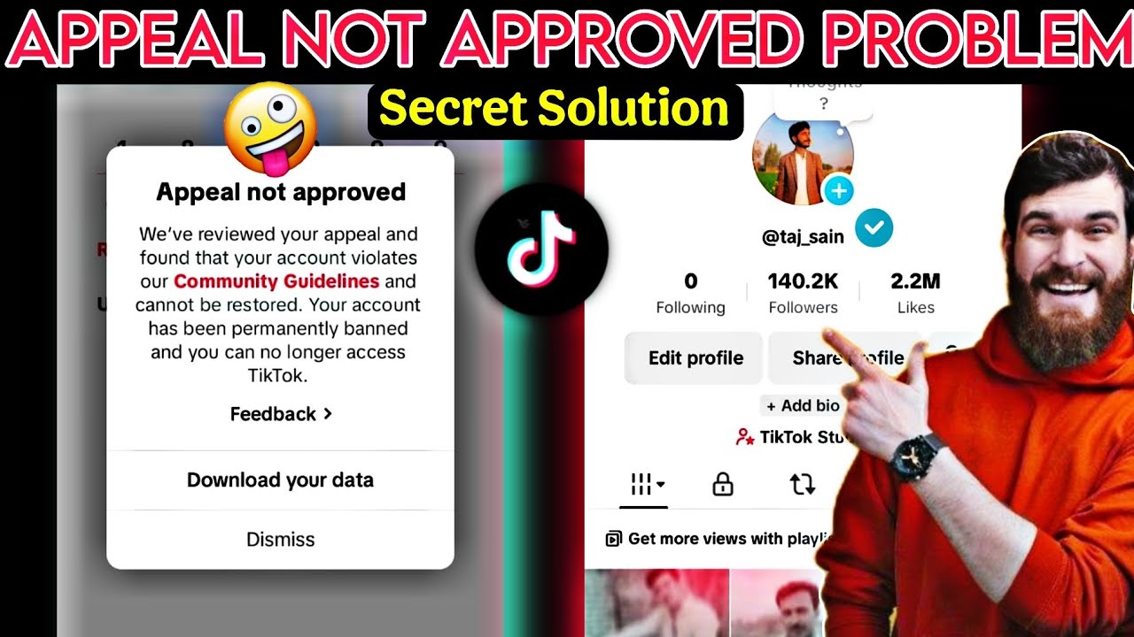TikTok Appeal Not Approved solution in in 1 Minute, My TikTok account ...