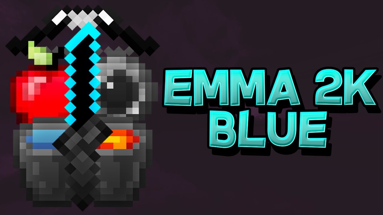 Emma 2k Blue By Emma | Minecraft pvp texture pack fps boost - YouTube