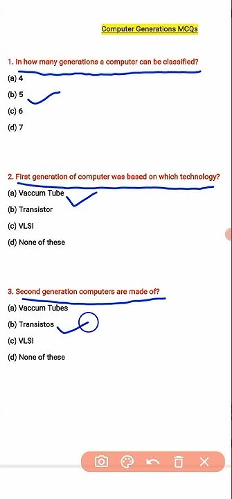 Computer Generations MCQ | Top Computer Fundamental MCQ Questions with Answers #3 #shorts - YouTube