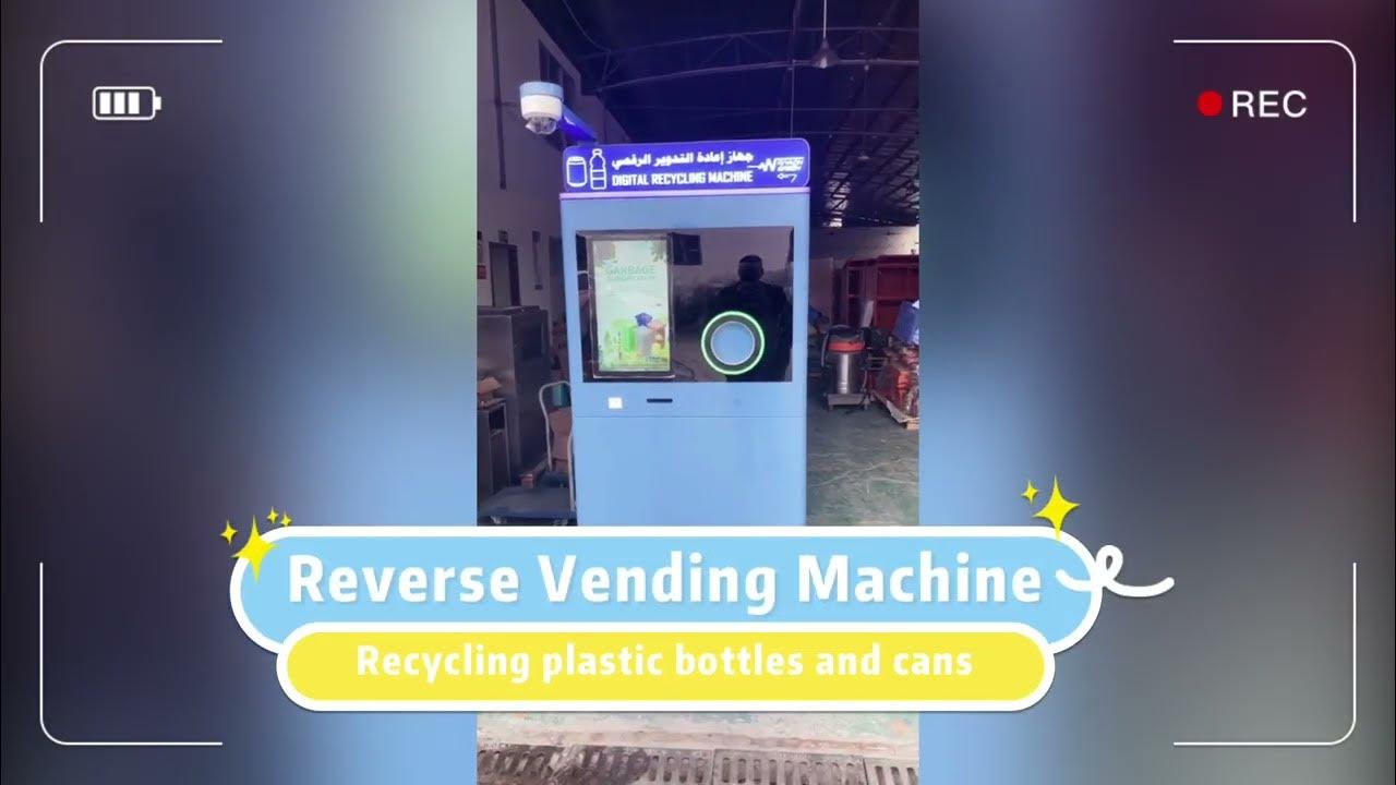 Smart AI reverse vending machine for plastic bottles and cans - YouTube