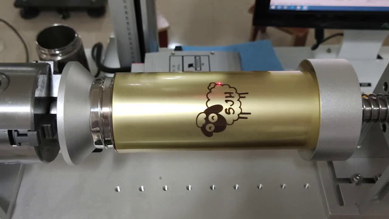 Fiber 30W Laser Engraving Machine for Tumbler Painting Cups Bottles ...
