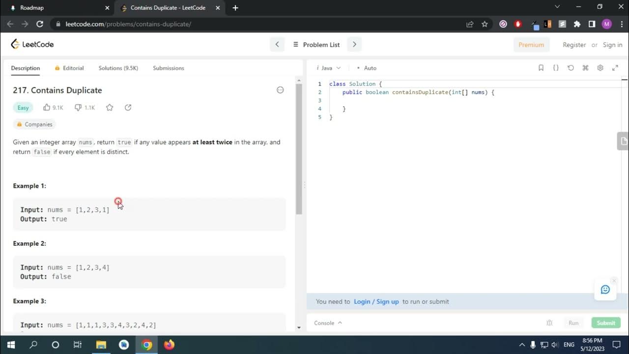 217. Contains Duplicate LeetCode Java + Conceptually - YouTube