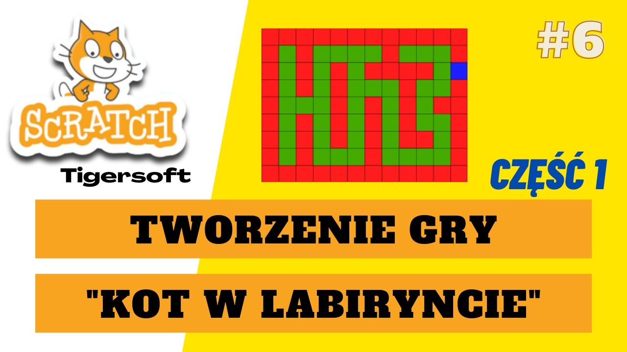Scratch (#6) 🐾 KOT W LABIRYNCIE 1 - cat in the maze [Scratch 2] 🐾 Nauka ...