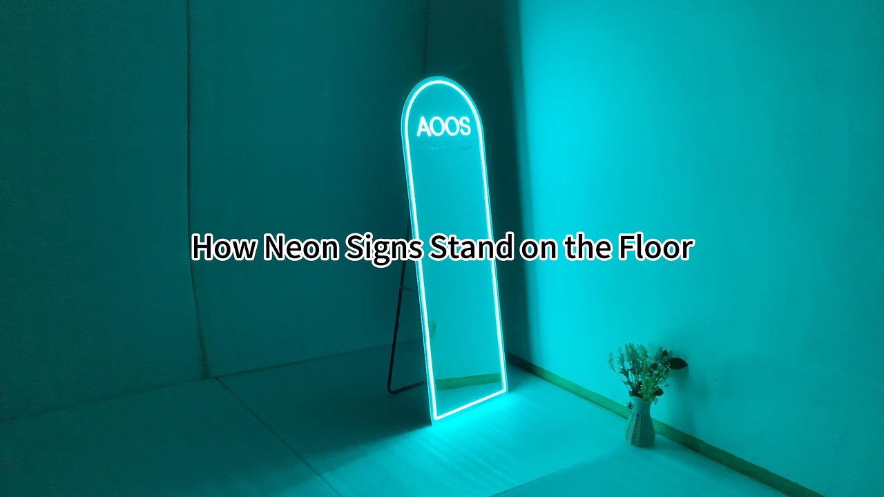How Neon Signs Stand on the Floor? - YouTube