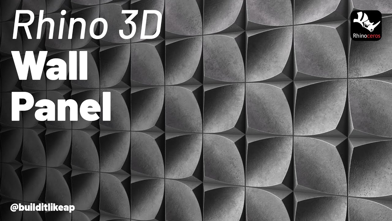 Modeling Wall Panel Rhino 3D: Architectural Modeling Tutorial - YouTube