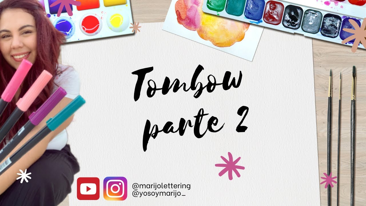 Brush lettering | abecedario [usando tombow dual brush pen] - YouTube