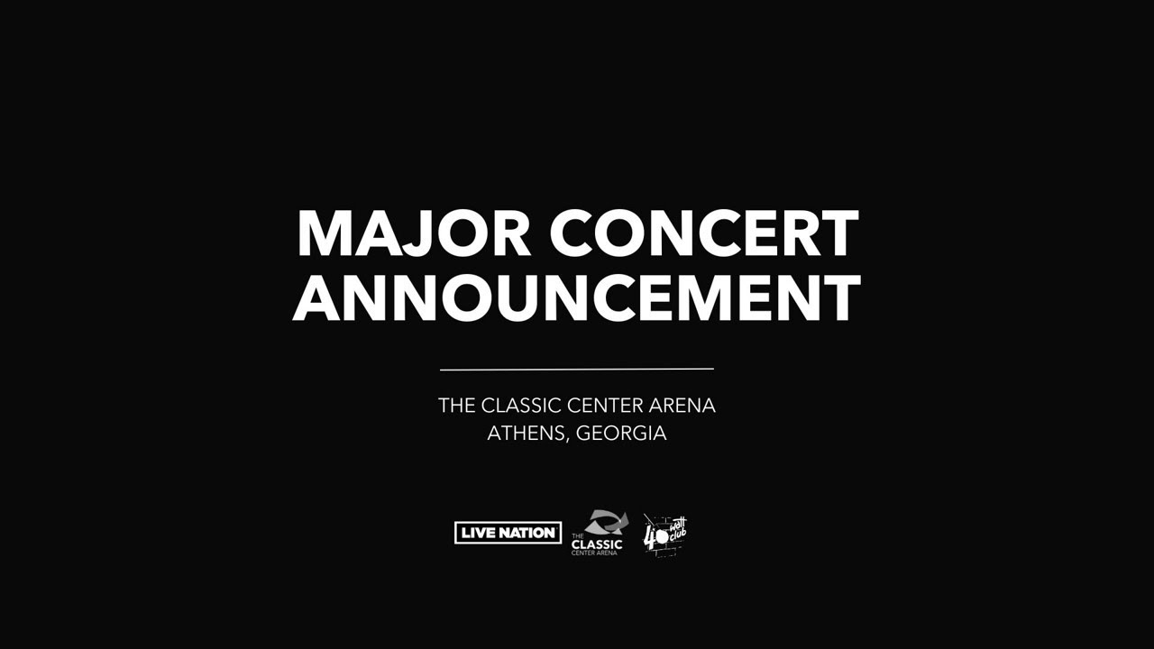 The Classic Center Arena Grand Opening Concert Announcement - 11AM ET ...