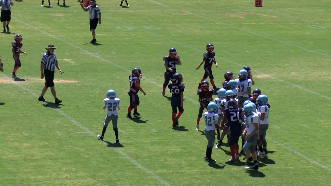 2017 Gridley Titans Pee Wee vs Pleasant Valley Jr. Vikings - YouTube