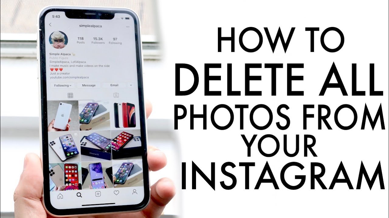 How To Delete ALL Photos On Instagram iOS Android 2020 YouTube how-to-delete-all-photos-on-instagram-ios-android-2020-youtube