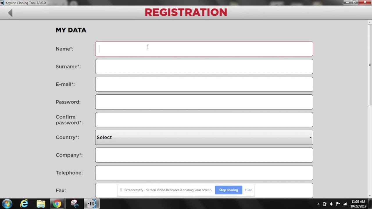 2. Open a Keyline account using the Keyline Cloning Tool app. - YouTube