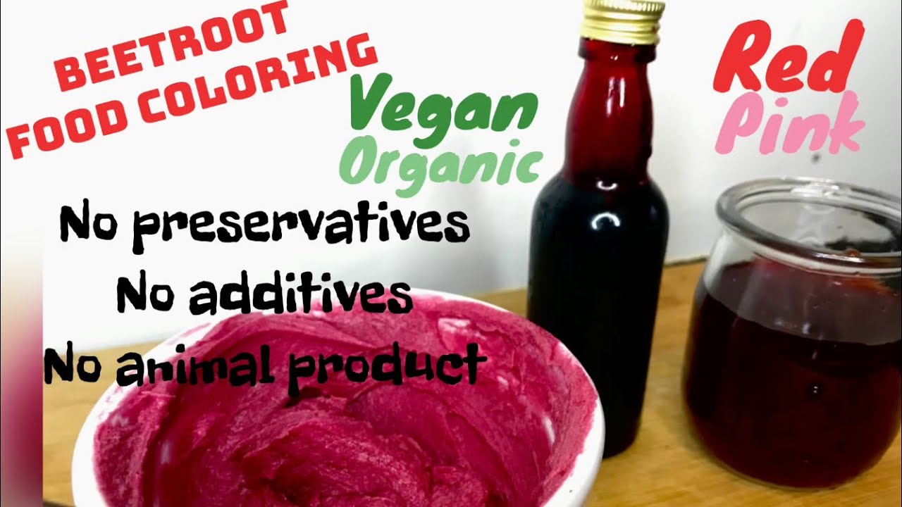 How to make 100% Natural Homemade food coloring || organic beetroot red ...