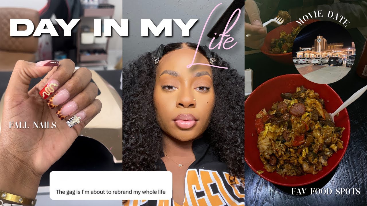 VLOG ♡︎: NEW fall nails inspo, hibachi, movie date & more! - YouTube
