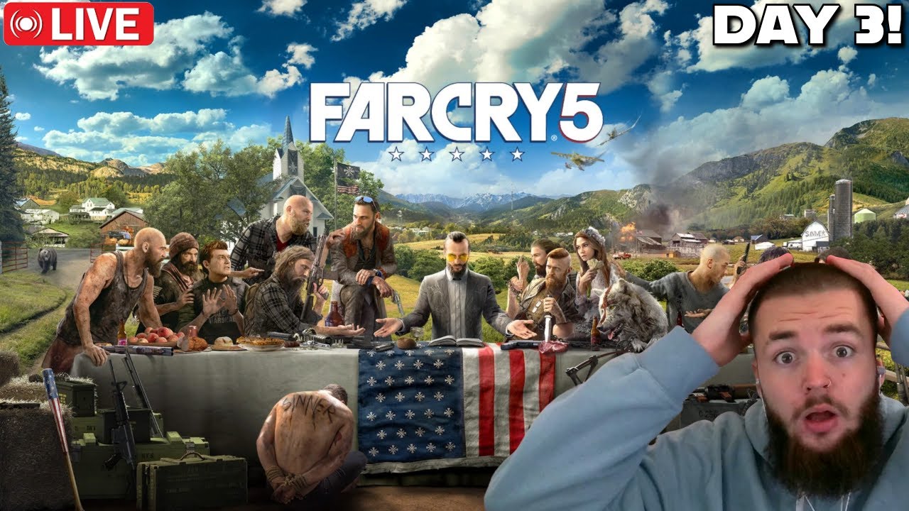 FIRST PLAYTHROUGH OF FAR CRY 5! / DAY 3! - YouTube