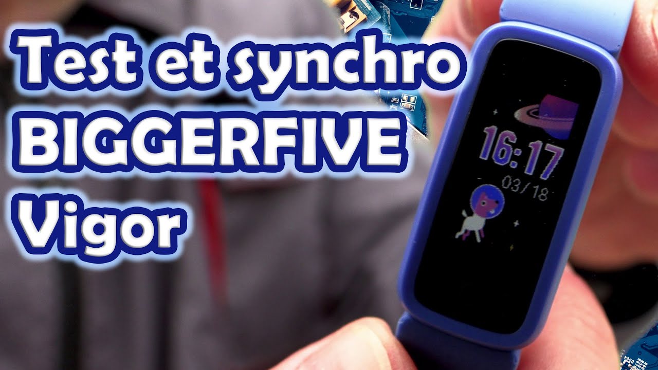 Test et synchronisation Bluetooth, montre connectée pour enfant étanche ...