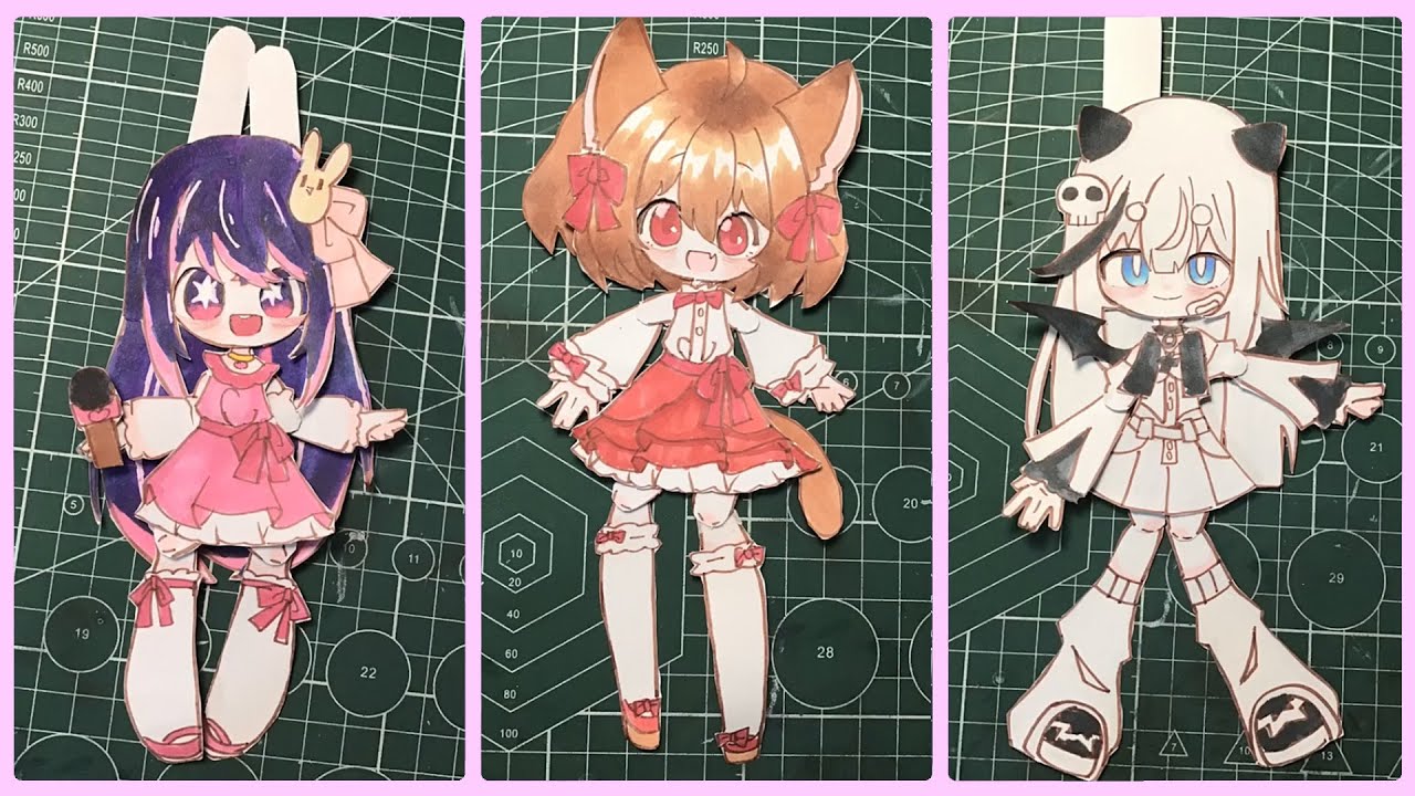 Collection of cute moving paper gacha baby dolls * Part 2 | Draw so ...
