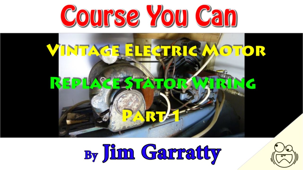Electric Motor Rewire Stator: Part 1 - YouTube