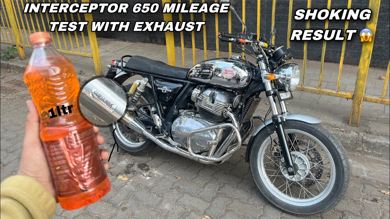 INTERCEPTOR 650 MILEAGE TEST |WITH GURSEWAK EXHAUST 😱 - YouTube