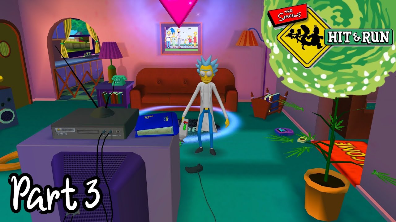 Simpsons Hit & Run Rick & Morty Pickle Mod ~ Part 3 - YouTube