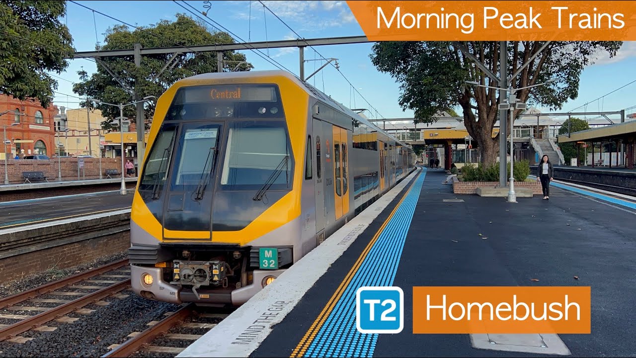 Transport for Sydney Vlog 702: Homebush Part 4 - Morning Peak Trains ...