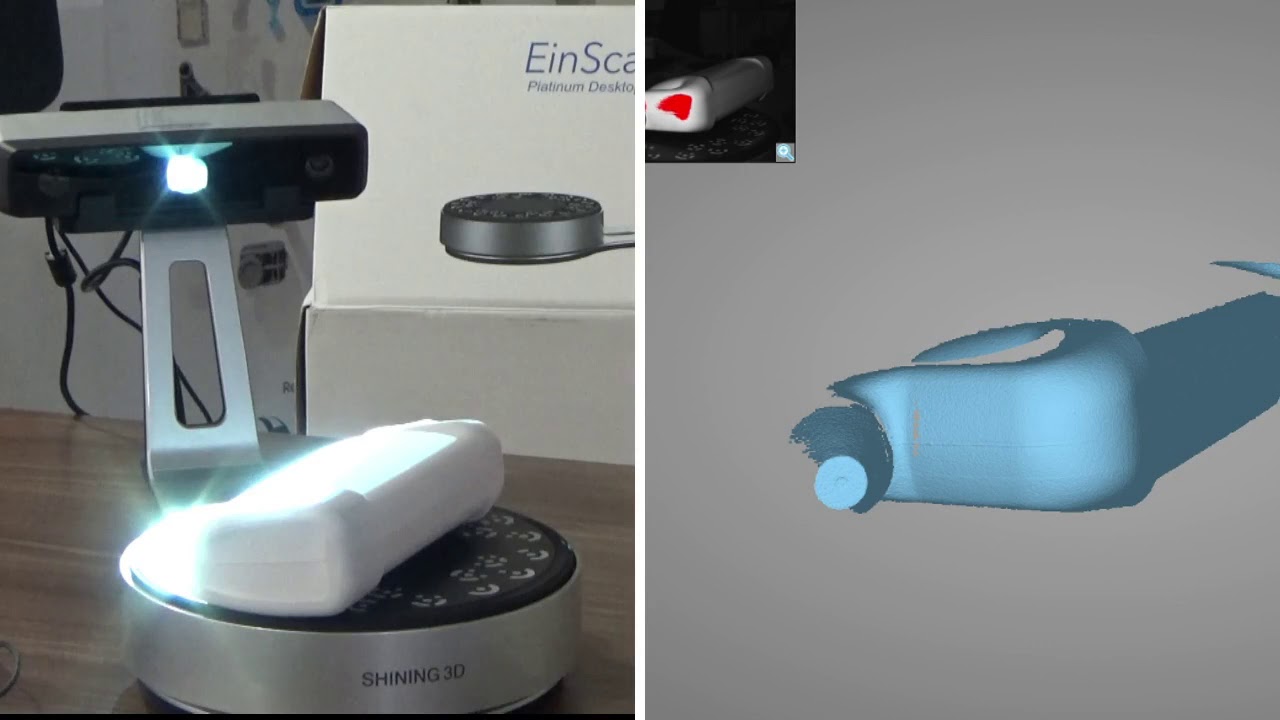 Escaneo 3D a una botella de plástico / EinScan SP - Shining 3D - YouTube