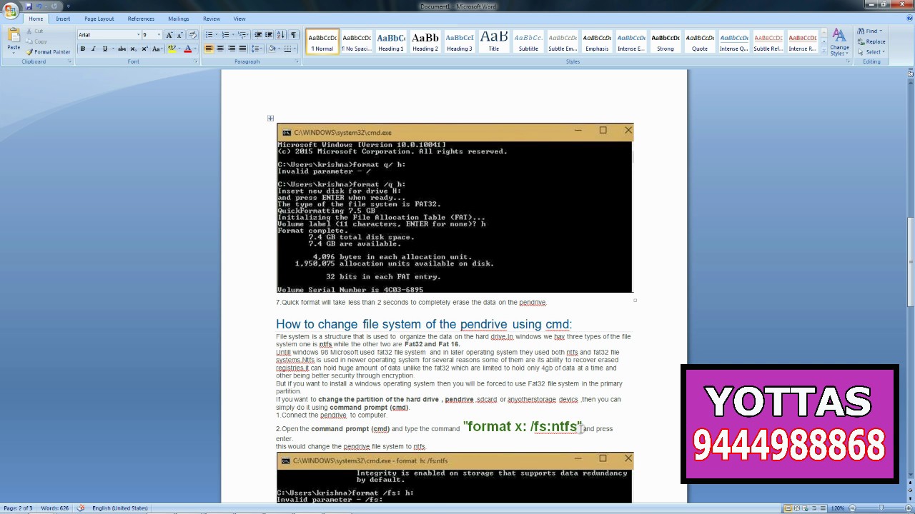 Format Pendive Or Hard Disk Using Command Prompt YouTube Format Pendive Or Hard Disk Using Command Prompt YouTube