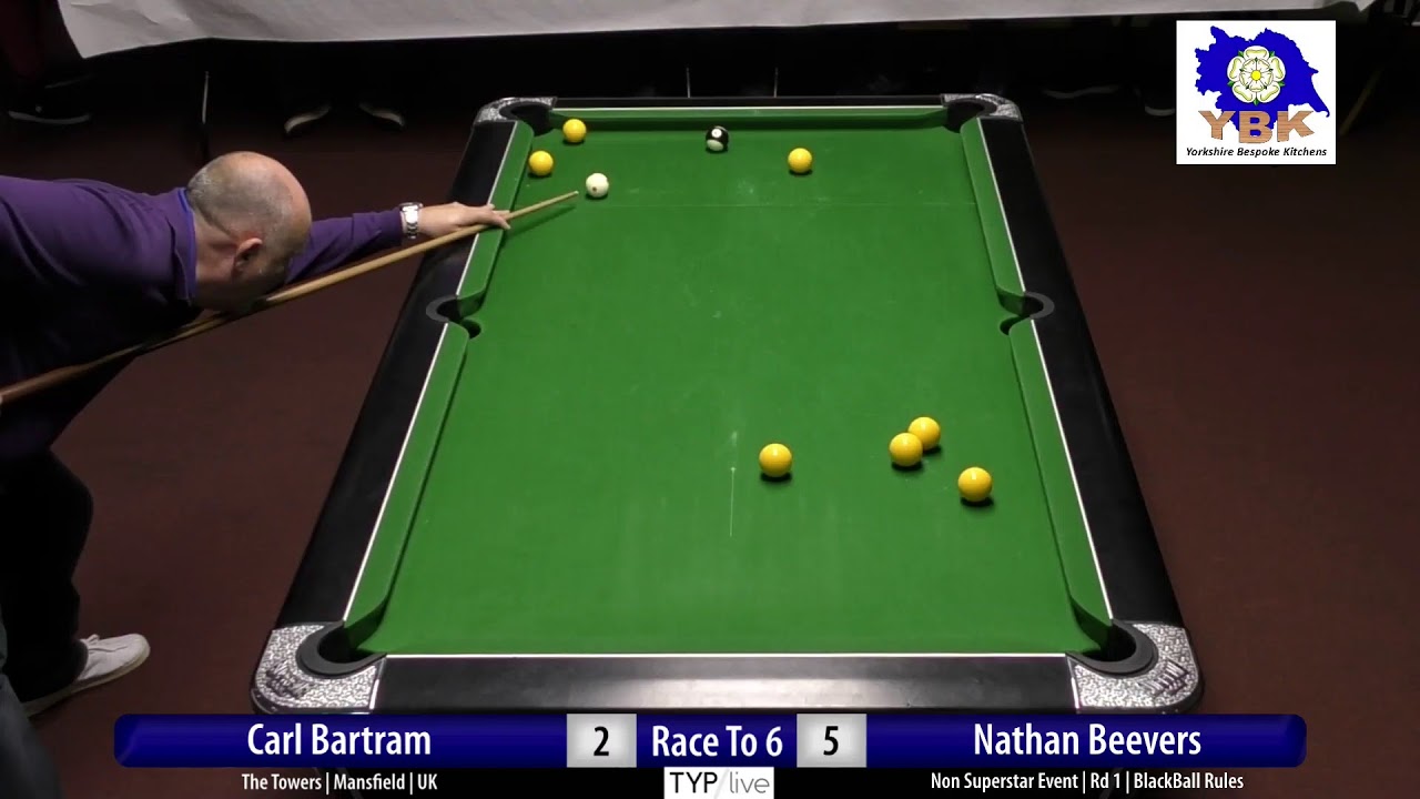 Live Pool Action: Carl Bartram v Nathan Beevers | Race To 6 | Non ...