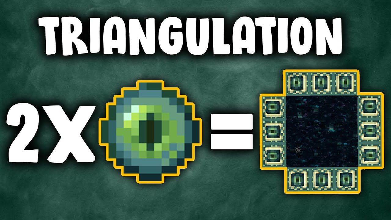 Minecraft Triangulation EINFACHSTE Methode - YouTube