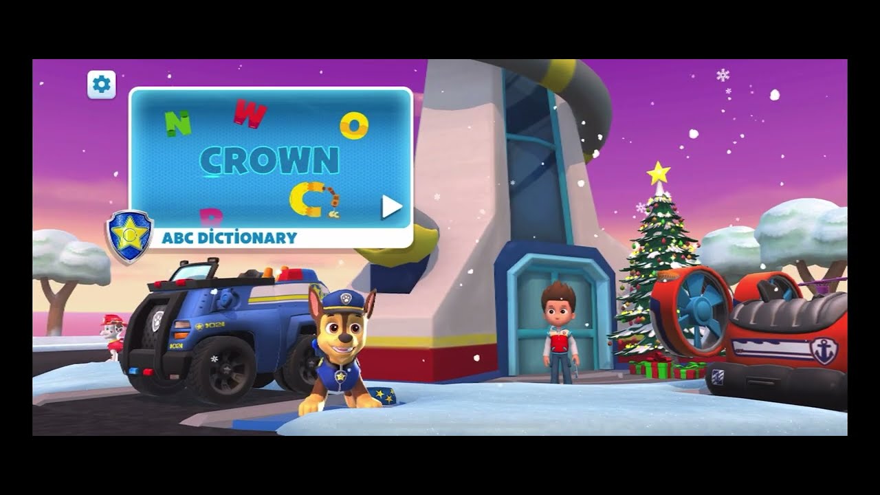 Paw Patrol Chase w/ Learning English alpha and vocabulary - K - L - M ...