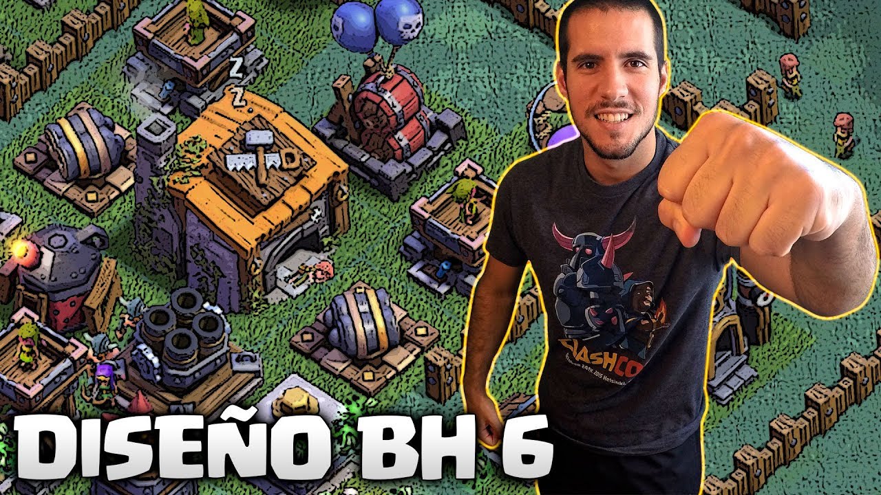 MI MEJOR Y ULTIMO DISEÑO para BH 6 | CLASH OF CLANS TALLER DE ...