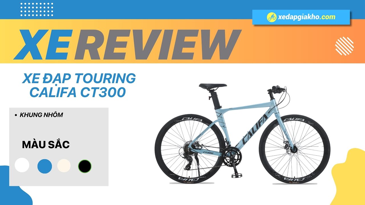 Review - Đánh Giá Xe Đạp Touring Califa CT300 | SKU: ct300 | XĐGK - YouTube