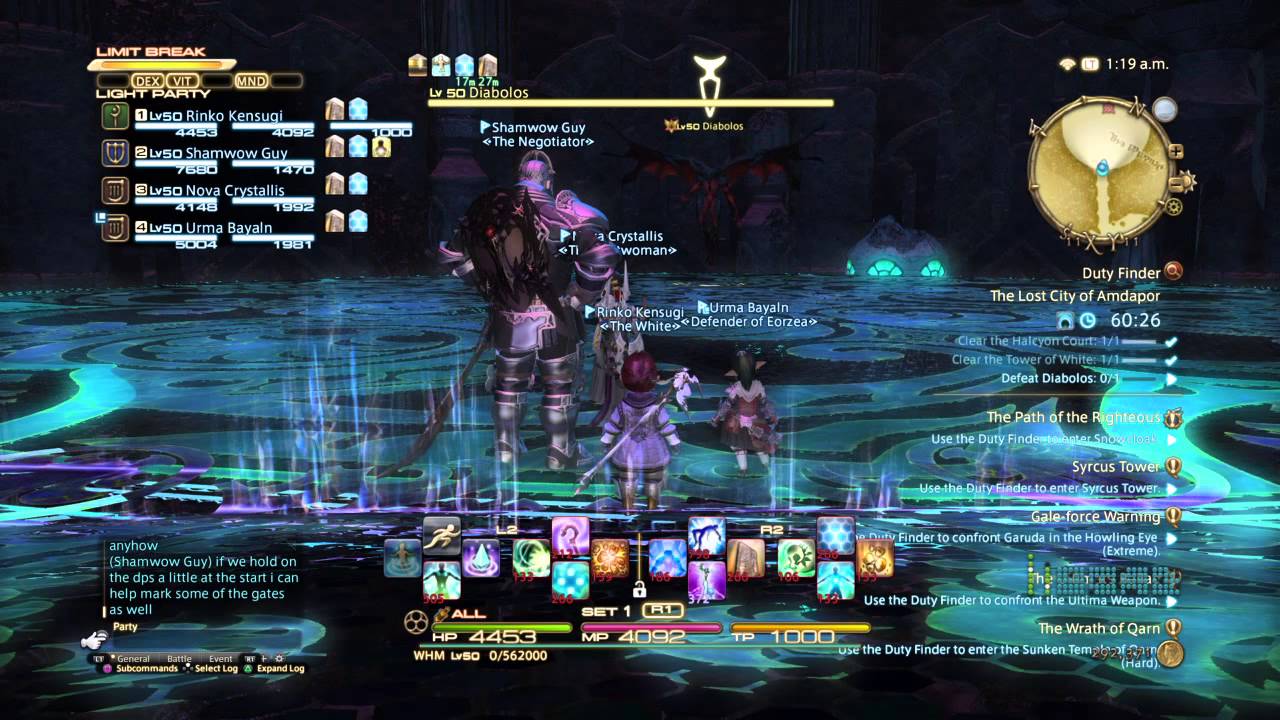 FFXIV The Lost City Of Ampador Diablos Boss Fight - YouTube