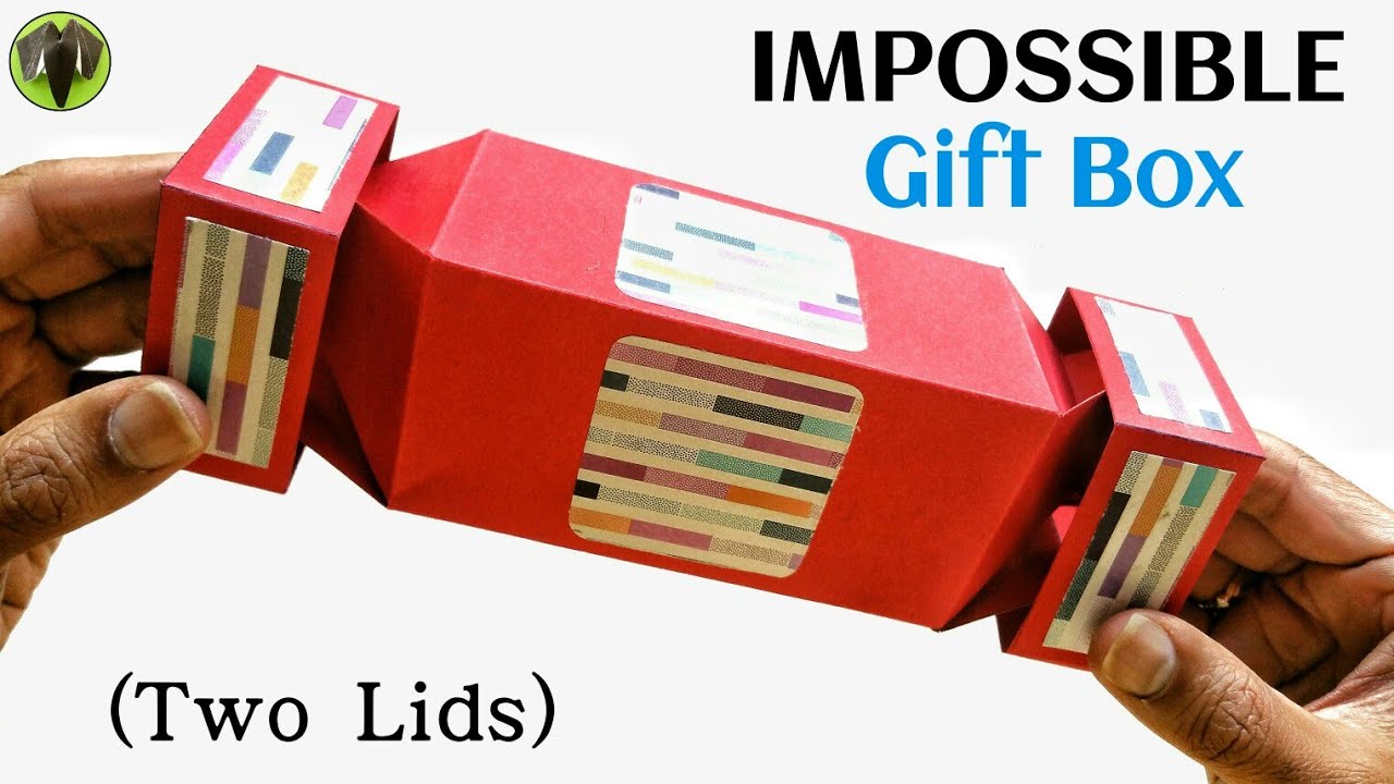 Impossible Gift Box with Two Lids (Unique Design) - DIY tutorial - 888 ...